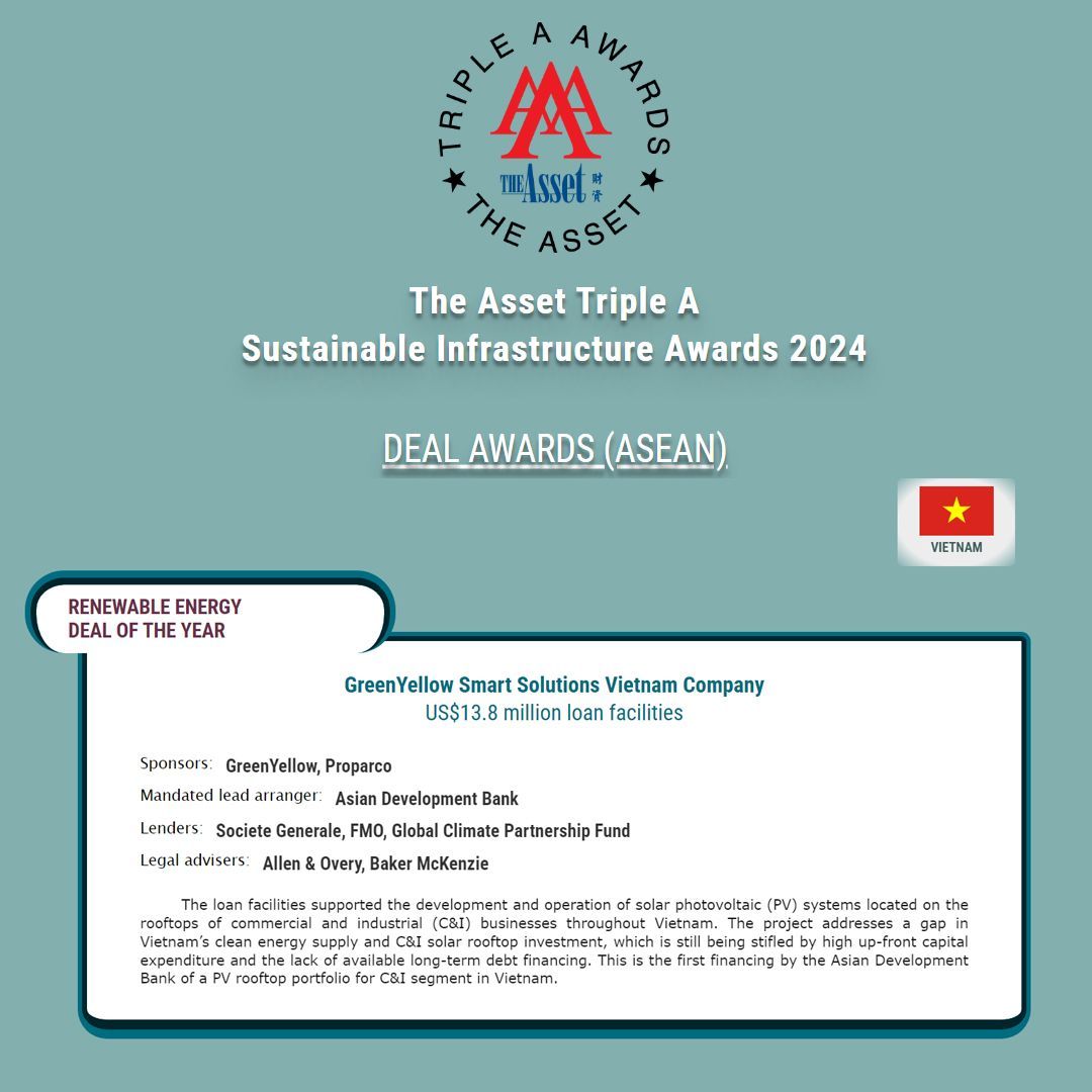 GreenYellow Asia Remporte le Prix "Vietnam Renewable Energy Deal of the ...